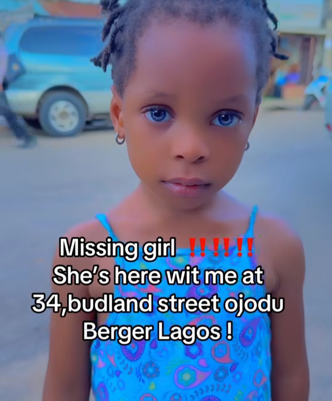 Missing little girl found wandering in Berger after trekking all the way from Ogba as online ...
