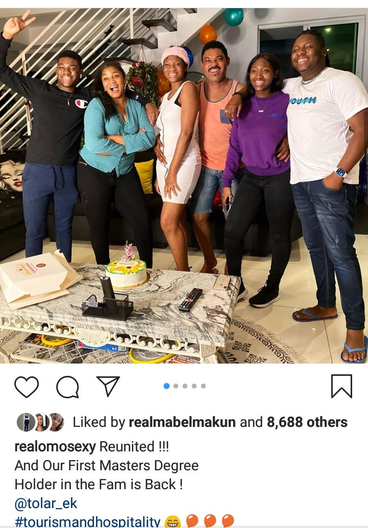 Omotola Jalade-Ekeinde and her family celebrate as her eldest child ...