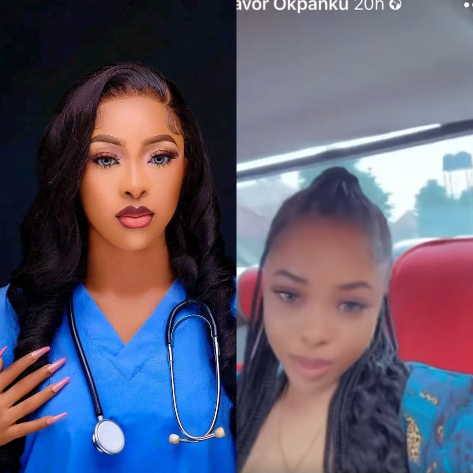 Final video shared by ABSU medical student from a car moments before ...
