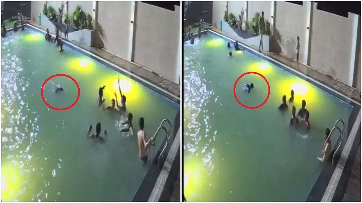 Tragedy at pool party as young man drowns while friends swimming close ...