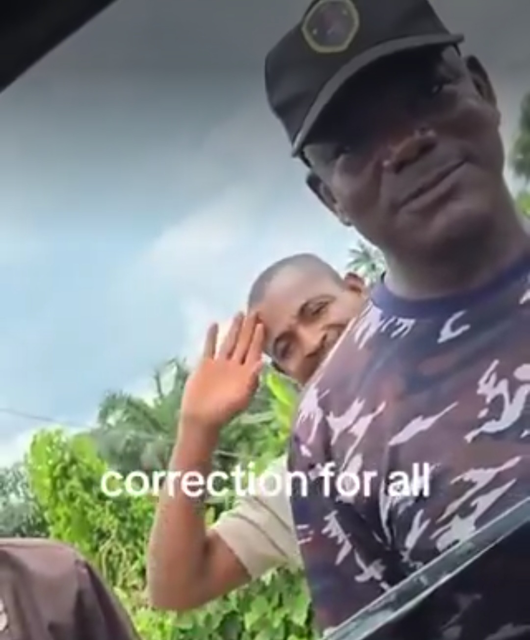 Senior police officer confronts his colleague after seeing him ...