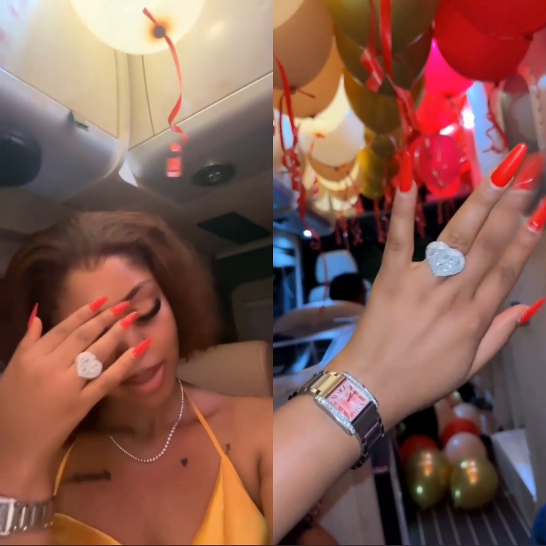 Ned Nwoko gifts wife Regina Daniels massive ring on her birthday to replace missing wedding ring ...