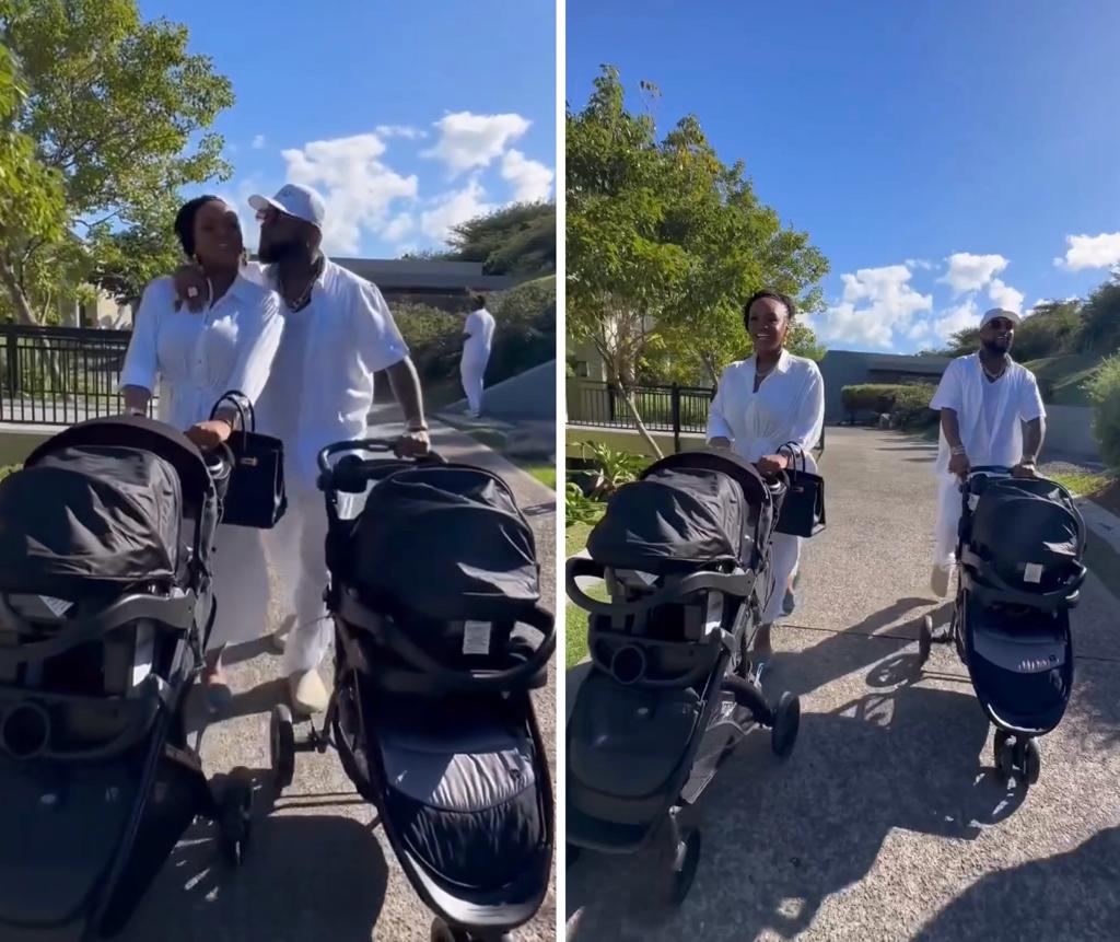 Davido holidays in St Kitts and Nevis with his wife Chioma and their ...