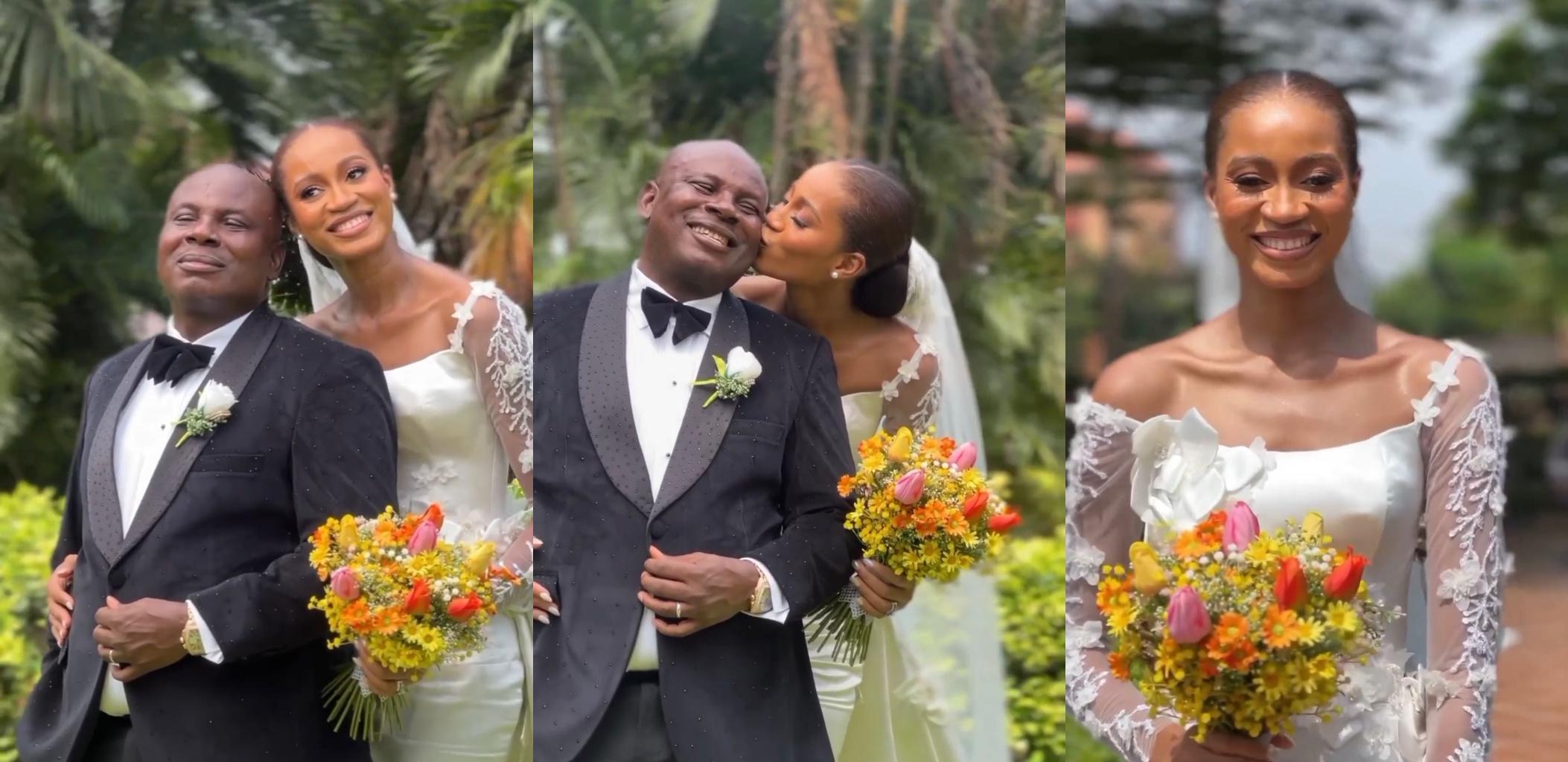 Photos and videos from the white wedding of Miss Universe Nigeria ...
