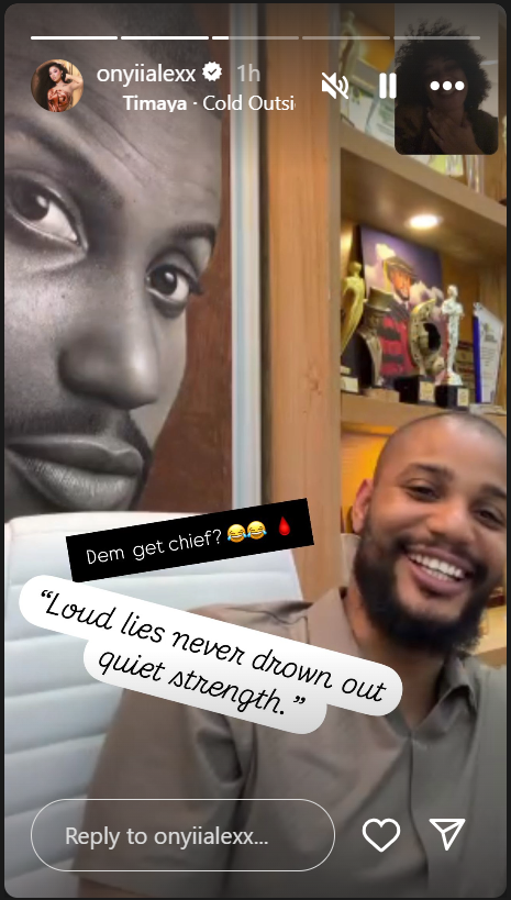 "Dem get chief?" — Onyii Alex reassures fans with video call screenshot ...